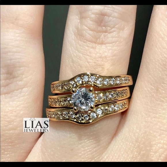 Jewelry | New 18k Gold Wedding Ring Set | Poshmark